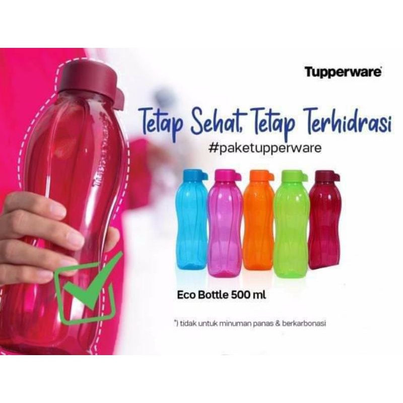 Jual Eco Bottle Tupperware 500 ml - Botol minum | Shopee Indonesia