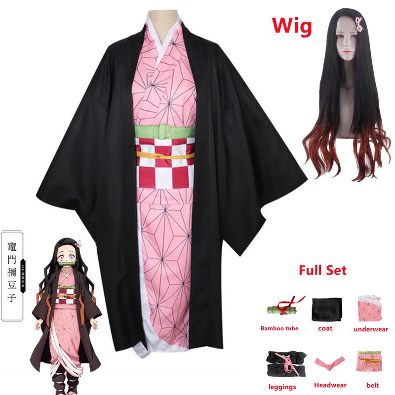 Jual 【Ready Stock】Anime Demon Slayer Cosplay Costume Kimetsu no Yaiba ...