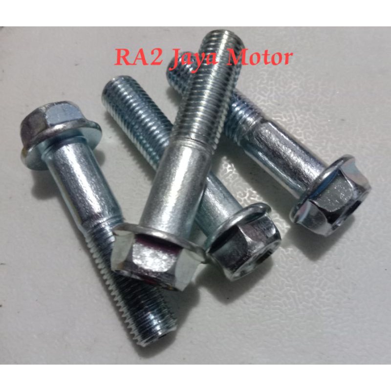 Jual baut shockbreaker / baut knalpot matic M10x40 kunci 14 panjang 4cm | Shopee Indonesia