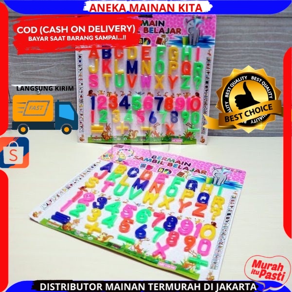 Jual PROMO MAINAN ANAK EDUKASI ALPHABET HURUF DAN ANGKA ABC13HA ...