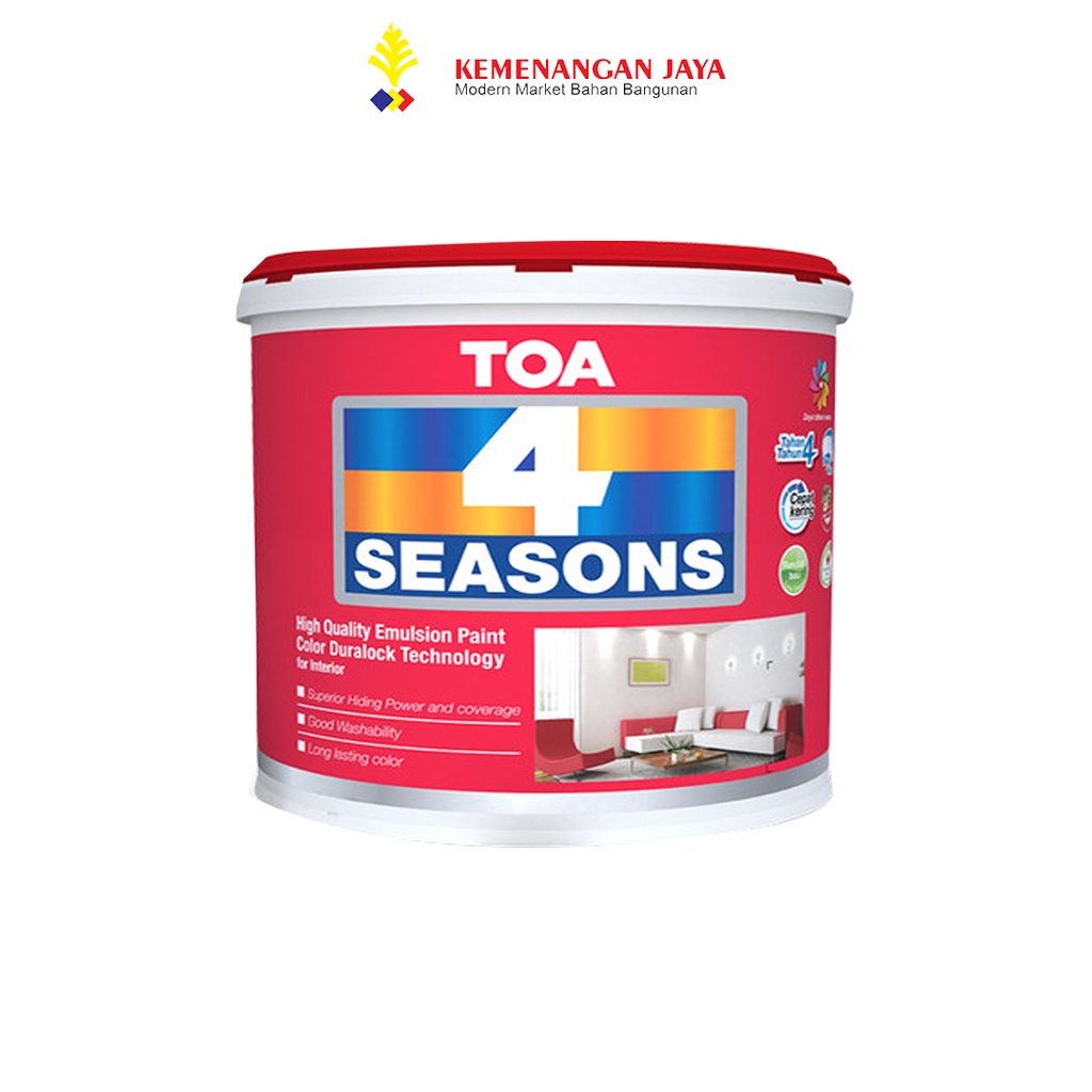 Jual Cat DINDING TOA 4SS Interior White A1500 25 Kg | Shopee Indonesia