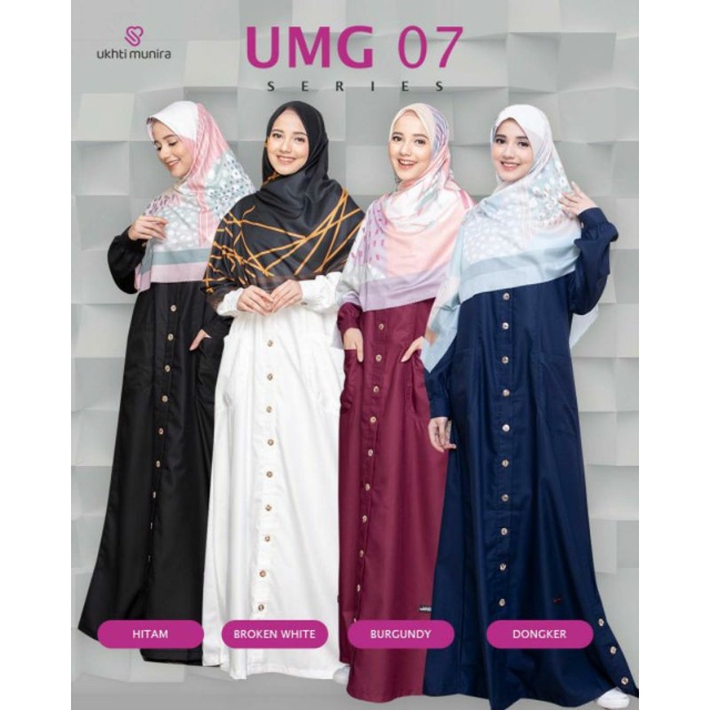 Jual UMG07 GAMIS UKHTI MUNIRA TERBARU | Gamis Ukhti Bahan Katun Toyobo ...