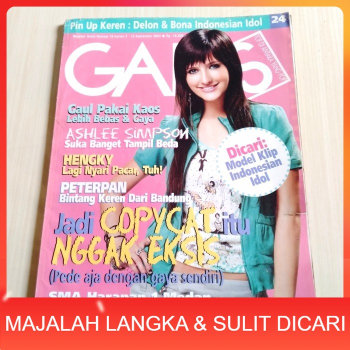 Jual Majalah GADIS No.24 Sep 2004 ASHLEE SIMPSON Langka | Shopee Indonesia