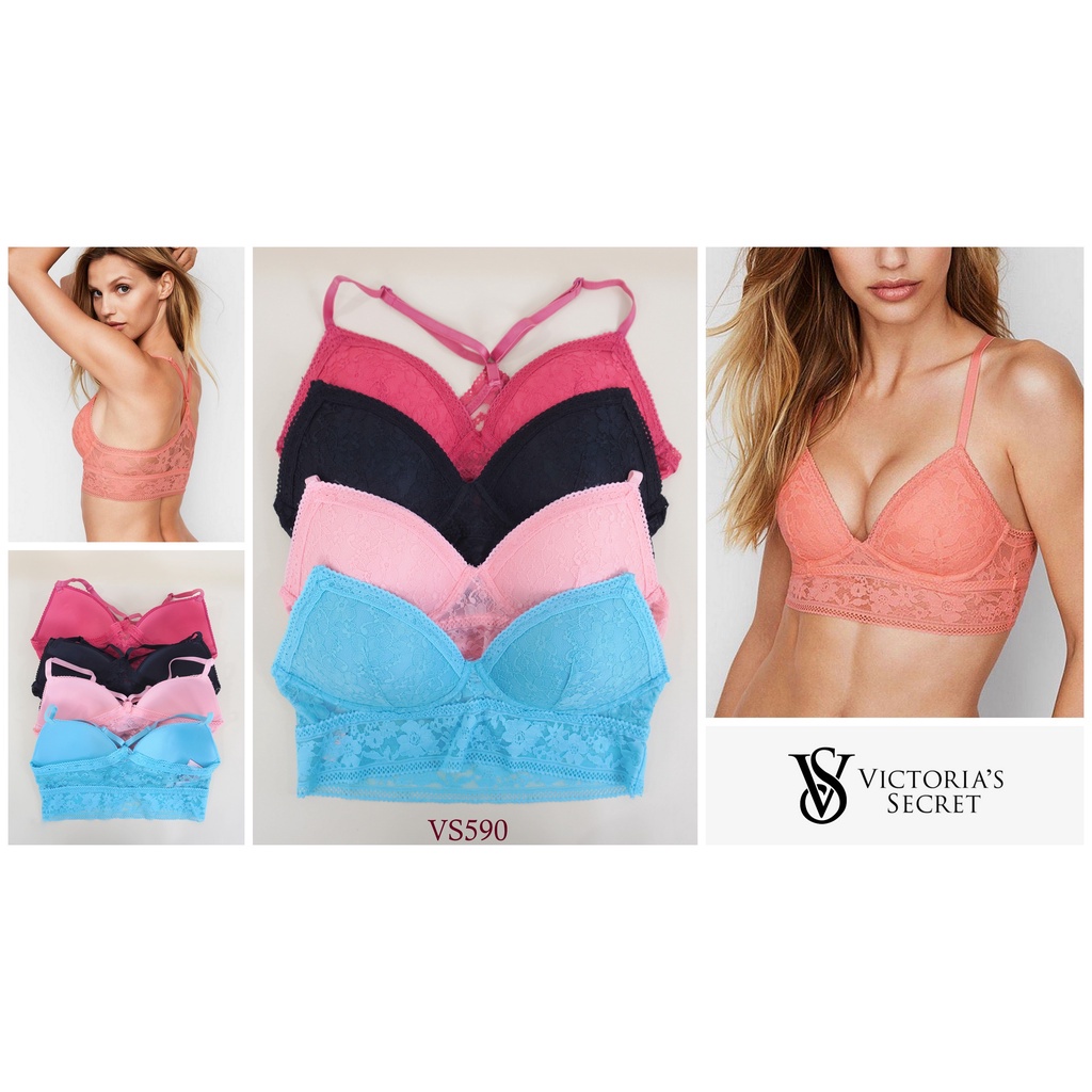 Jual Bra Wanita Tanpa Kawat Busa Tipis Full Cup Bralatte VICTORIA'S SECRET / Pakaian Dalam VS590 ...