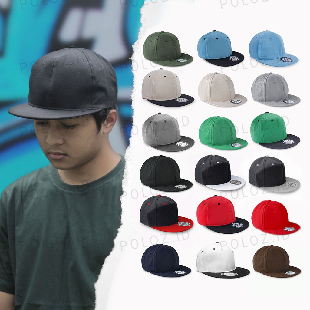 Jual Topi Snapback Polos Premium TOPI HIPHOP POLOS HITAM | Shopee Indonesia