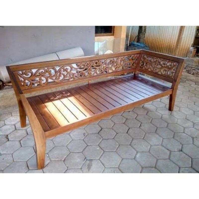 Jual bale bale daybed resban minimalis ukir cumi kayu jati murah promo ...
