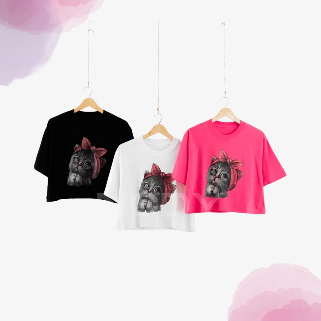 Jual NCDY Crop Top Basic Over Size - CATTY | Shopee Indonesia