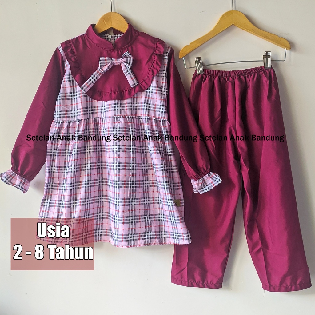 Jual Setelan Anak - OneSet Anak Perempuan Pita/Baju anak Perempuan/Set ...