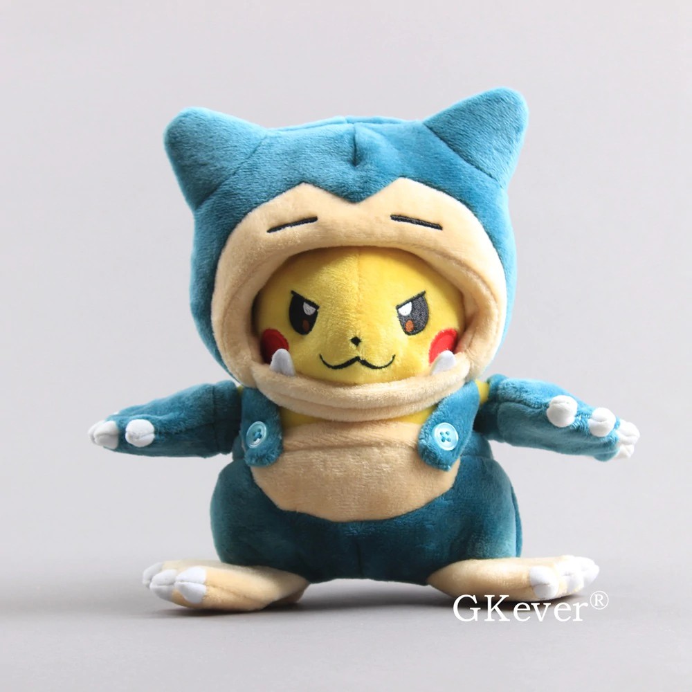 Jual mainan Anime Pikachu Snorlax Costume Plush Toy Snorlax Kabigon ...