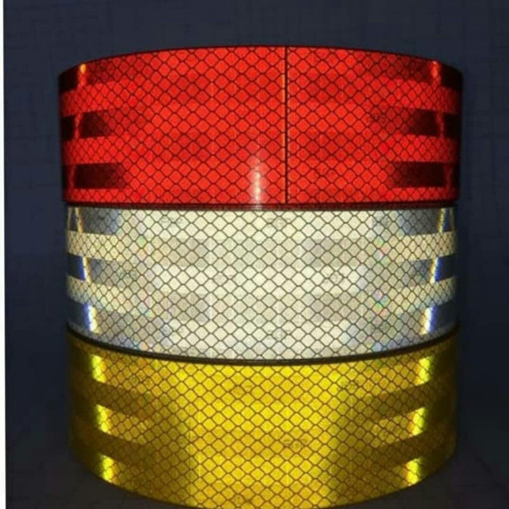 Jual Sticker Stiker Prismatik/ White/ Red /Yellow/ Merah/ Putih/ Kuning ...