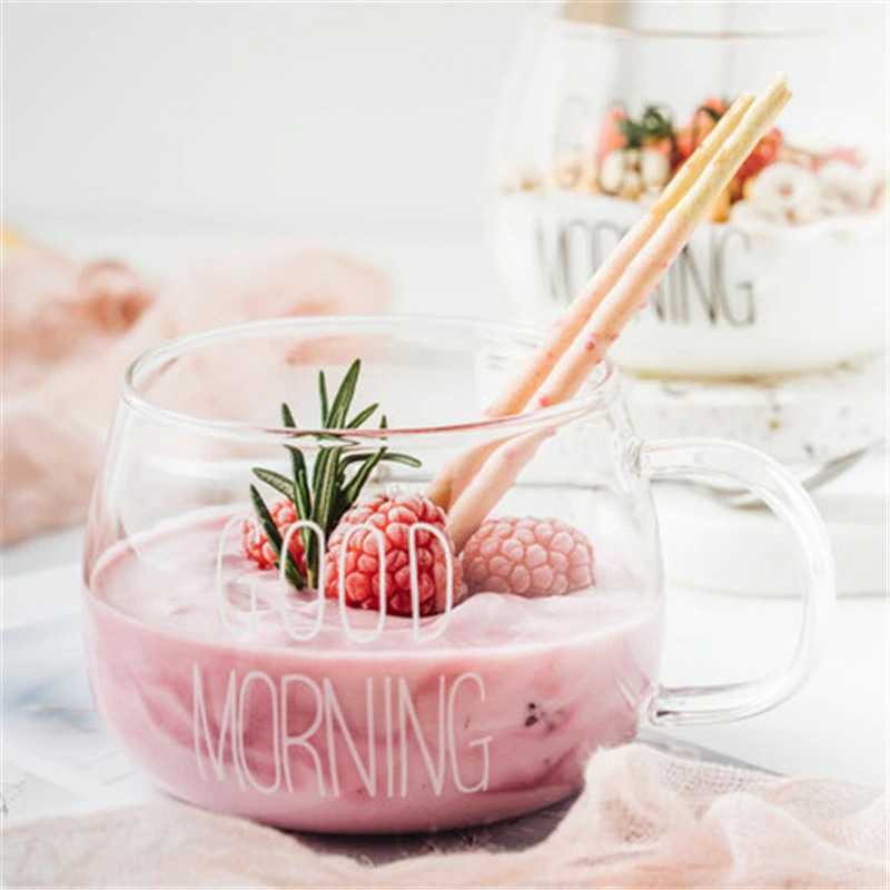 Jual Gelas Cangkir Kopi / Susu Kaca Anti Panas Aesthetic Unik Menarik ...