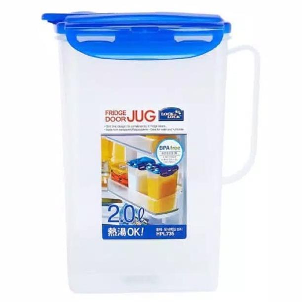 Jual Open DS] Lock & Lock Fridge Door Jug 2.0L - Water Jug/Wadah Air ...