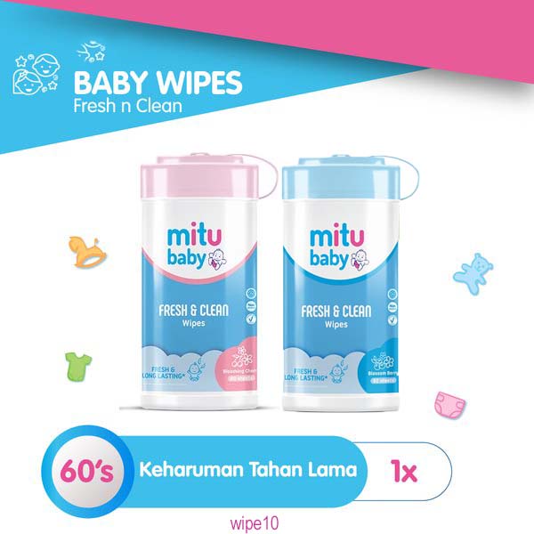 Jual MITU Baby Fresh & Clean Wipes Bottle - Tissue / Tisu Basah 60 ... Jual MITU Baby Fresh & Clean Wipes Bottle - Tissue / Tisu Basah 60 ...