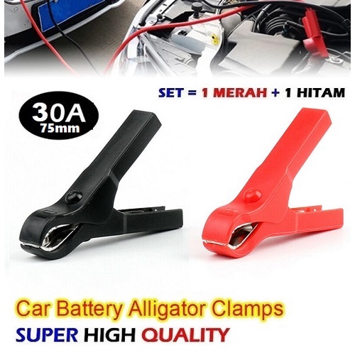 Jual Jepitan Jepit Buaya Aki 30A Body Plastik 75mm Capit Capitan ...