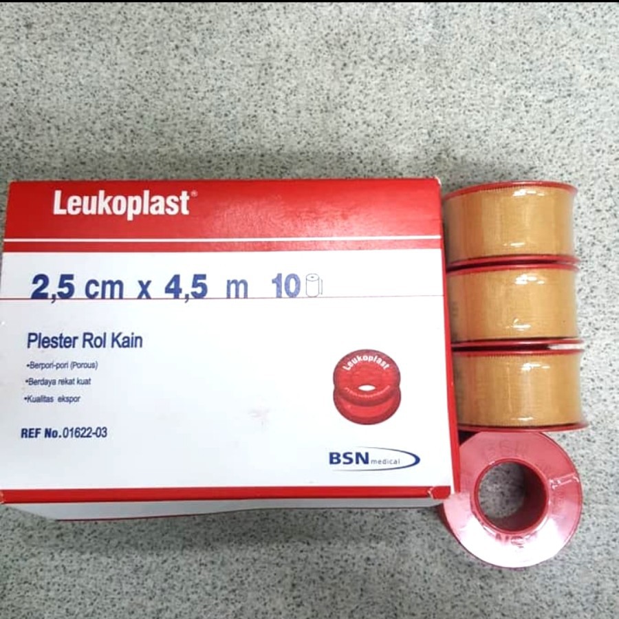 Jual LEUKOPLAST 2.5CM x 4.5M / Plester Roll Kain 2,5 cm x 4,5 m BSN | Shopee Indonesia