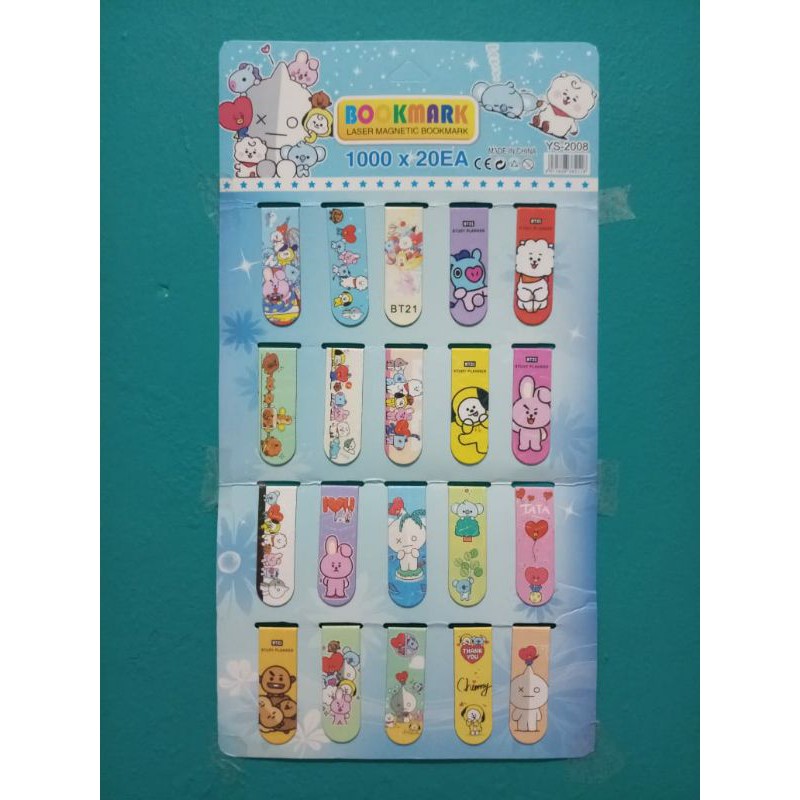 Jual Pembatas Buku Magnet / Post It Magnet/ Bookmark Buku Magnet ...