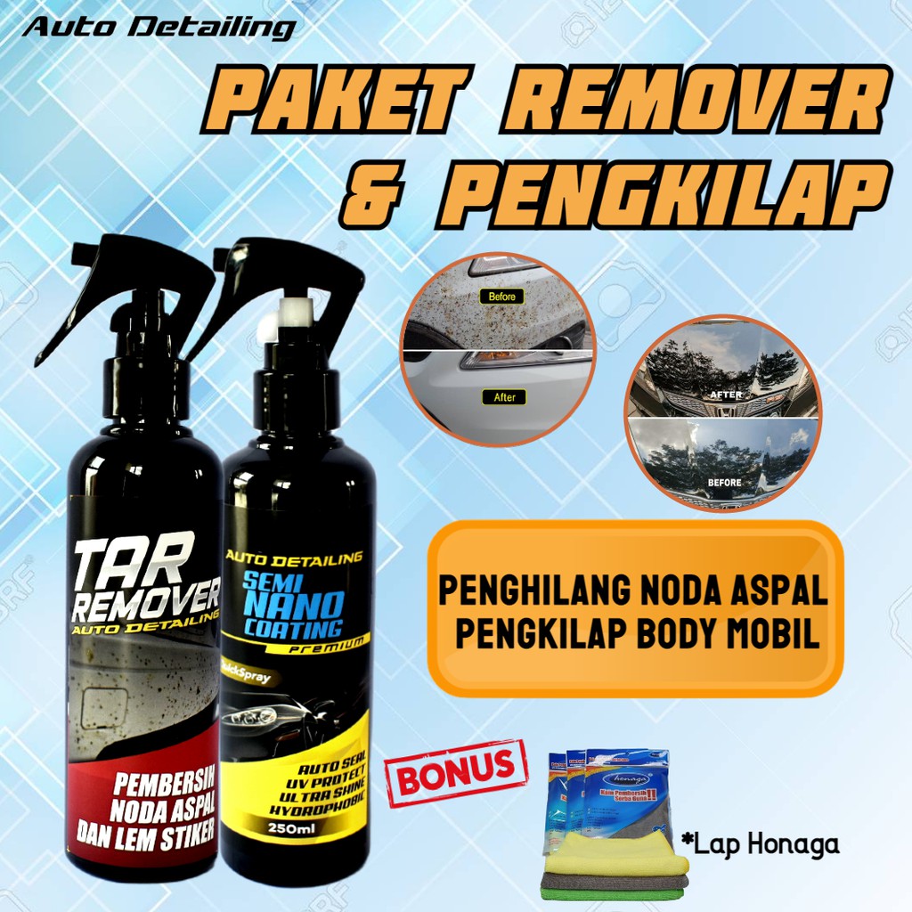 Jual Paket Pembersih Noda Aspal Bekas Lem Sticker Pengkilap Body Mobil ...