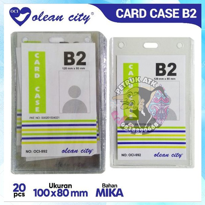 Jual [PAK] TOP LOADER / ID CARD NAME TAG / CARD CASE OCI / PLASTIK ID ...