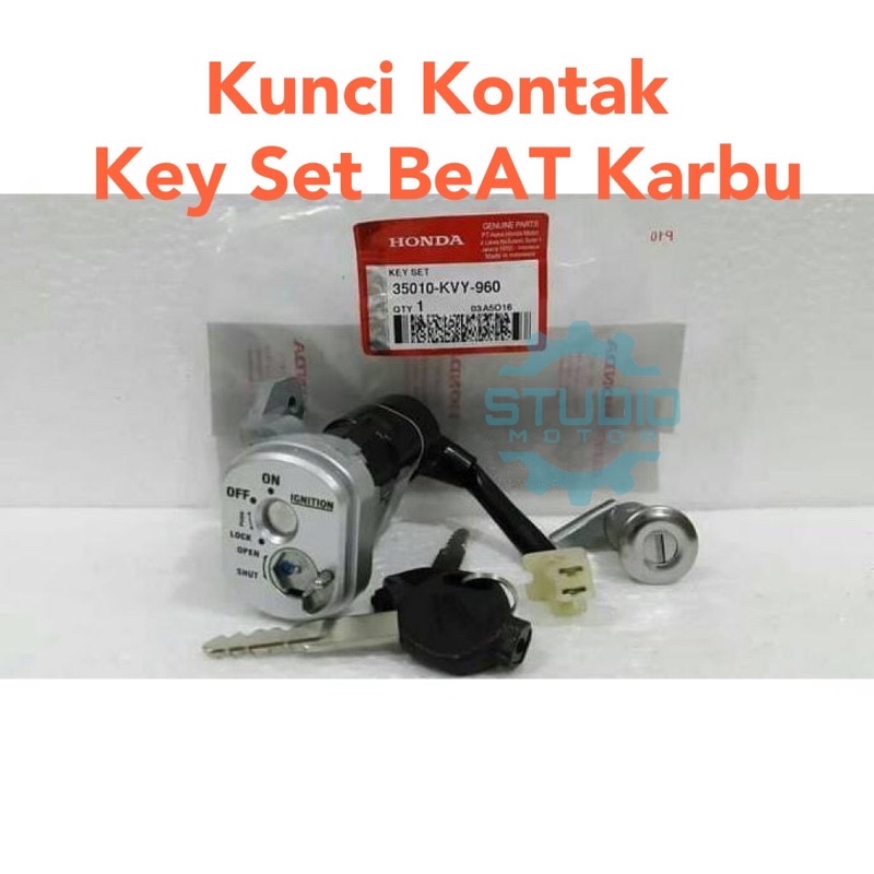 Jual 35010KVY960 KUNCI KONTAK SET + KUNCI SADEL JOK KEY SET ASSY ...