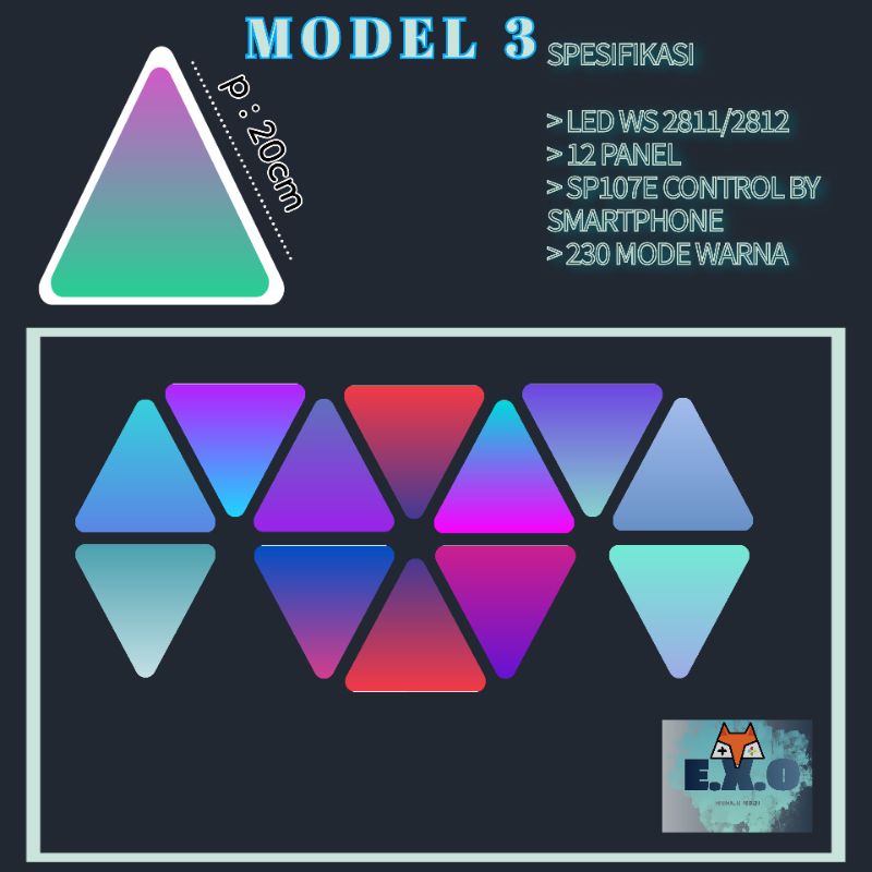 Jual LED GAMING ROOM / Lampu gaming [ WS 2811 / 2812] [ SP107e ] Lampu ...