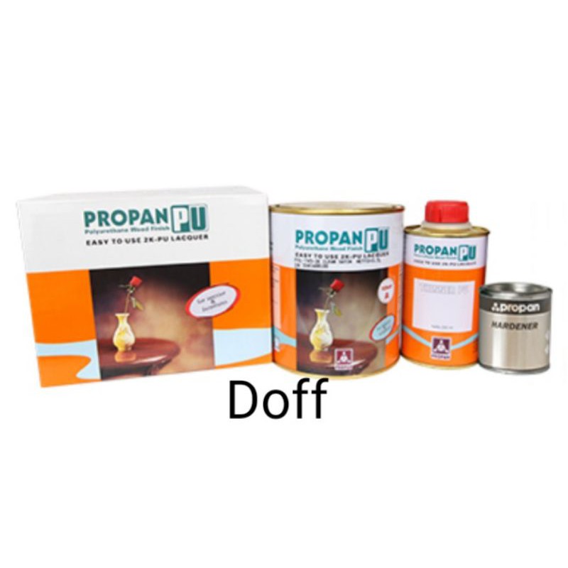 Jual Propan Pu 745 2k Clear Doff Gloss Satin/semi Sanding (1liter set ...