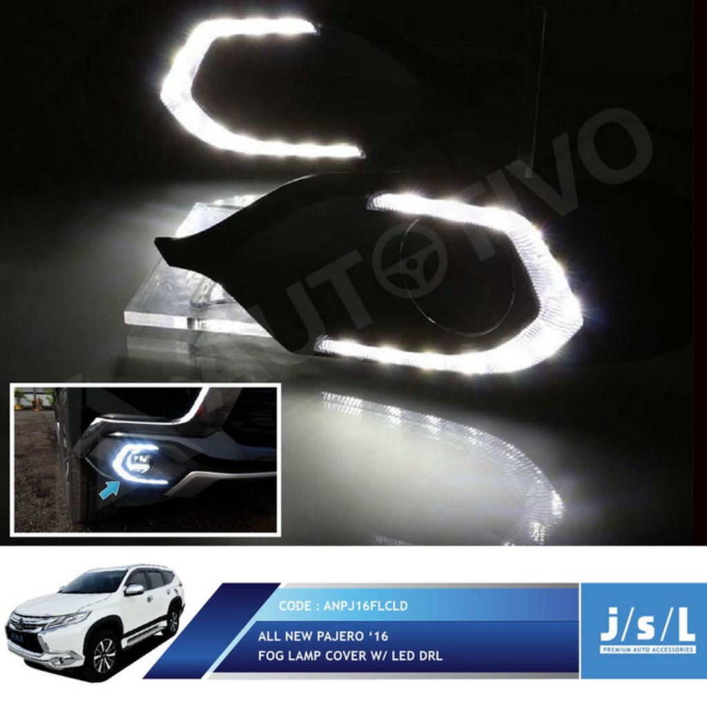 Jual All New Pajero Sport Cover Lampu Kabut JSL/Fog Lamp Cover W/LED ...