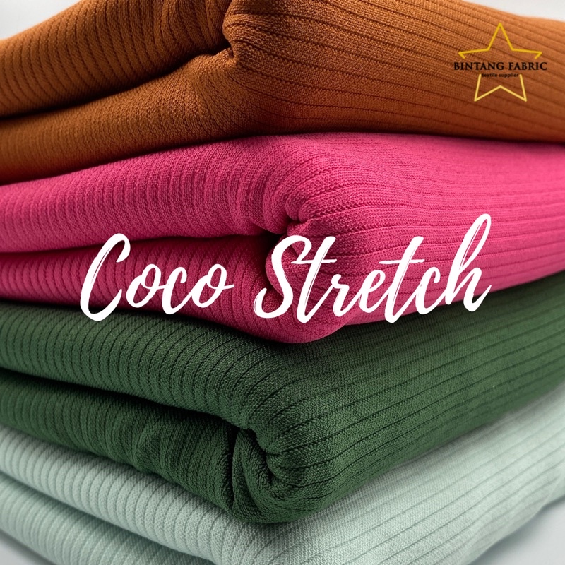 Jual Bahan Kain Bintang Fabric Knit Coco Stretch per 1 kg | Shopee ...