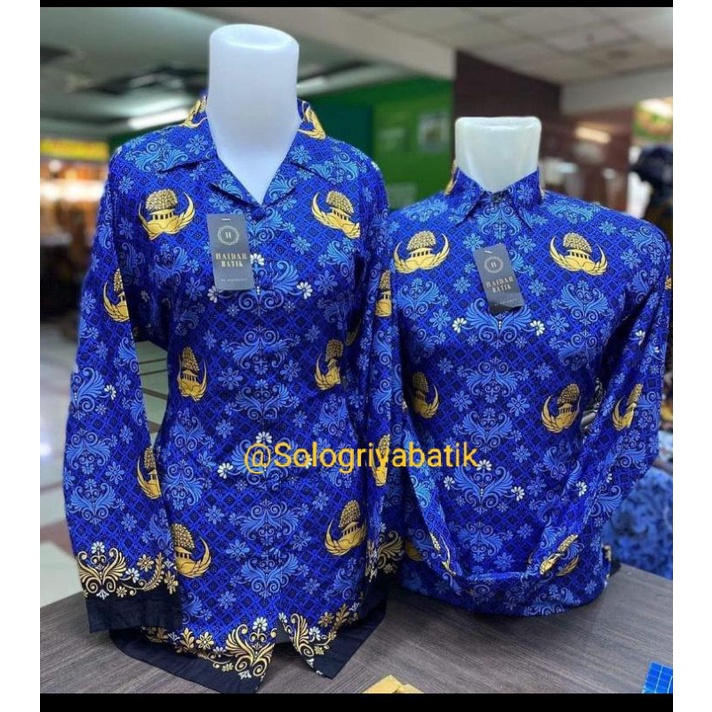 Jual size jumbo Seragam Batik Korpri wanita dan pria/Batik Korpri(KORPRI TERBARU 2022) | Shopee ...
