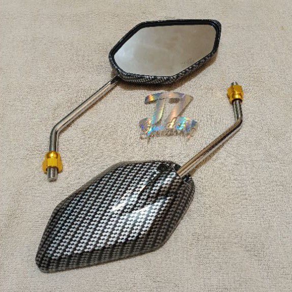 Jual Spion Yamaha Jupiter Carbon Batang Chrome Baut Gold Merk Fast ...