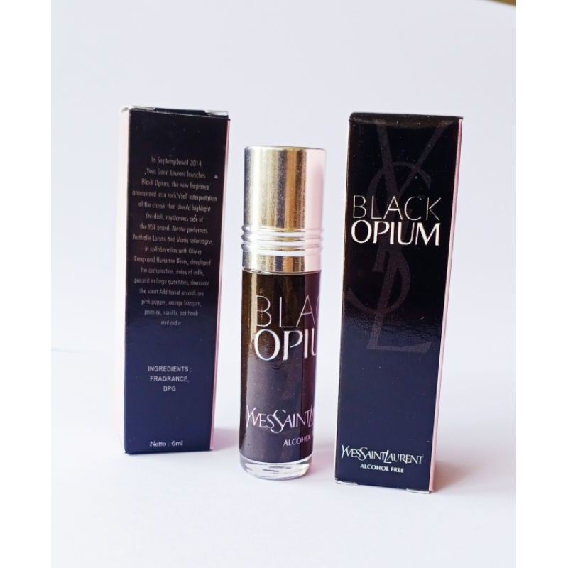 Jual PARFUM ROLL ON PARFUM YSL BLACK OPIUM ROLL ON 6ML | Shopee Indonesia