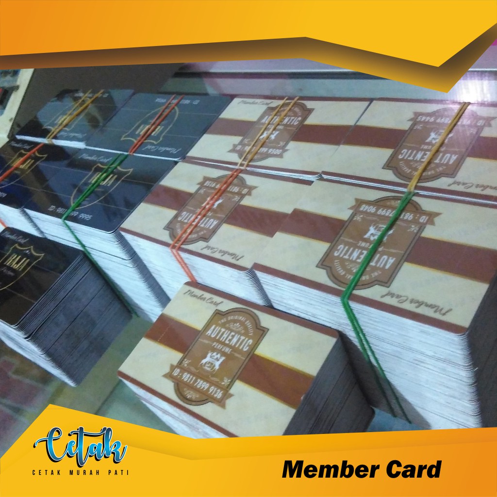 Jual Cetak ID Card Bahan PVC Tebal Kartu Member Kartu Anggota Kartu ...
