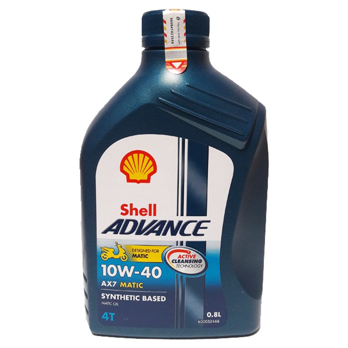 Jual Oli Shell Advance 4T AX7 Matic 10W-40 0.8L / Oli Mesin Motor Shell ...
