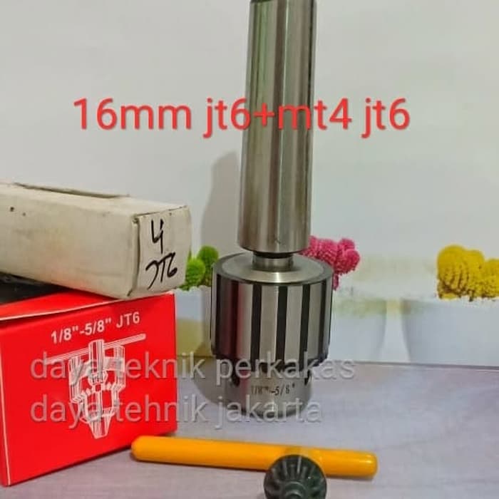 Jual kepala bor 16mm jt6 + as bor mt4 - chuck 16mm sanou - chuck drill dtp | Shopee Indonesia