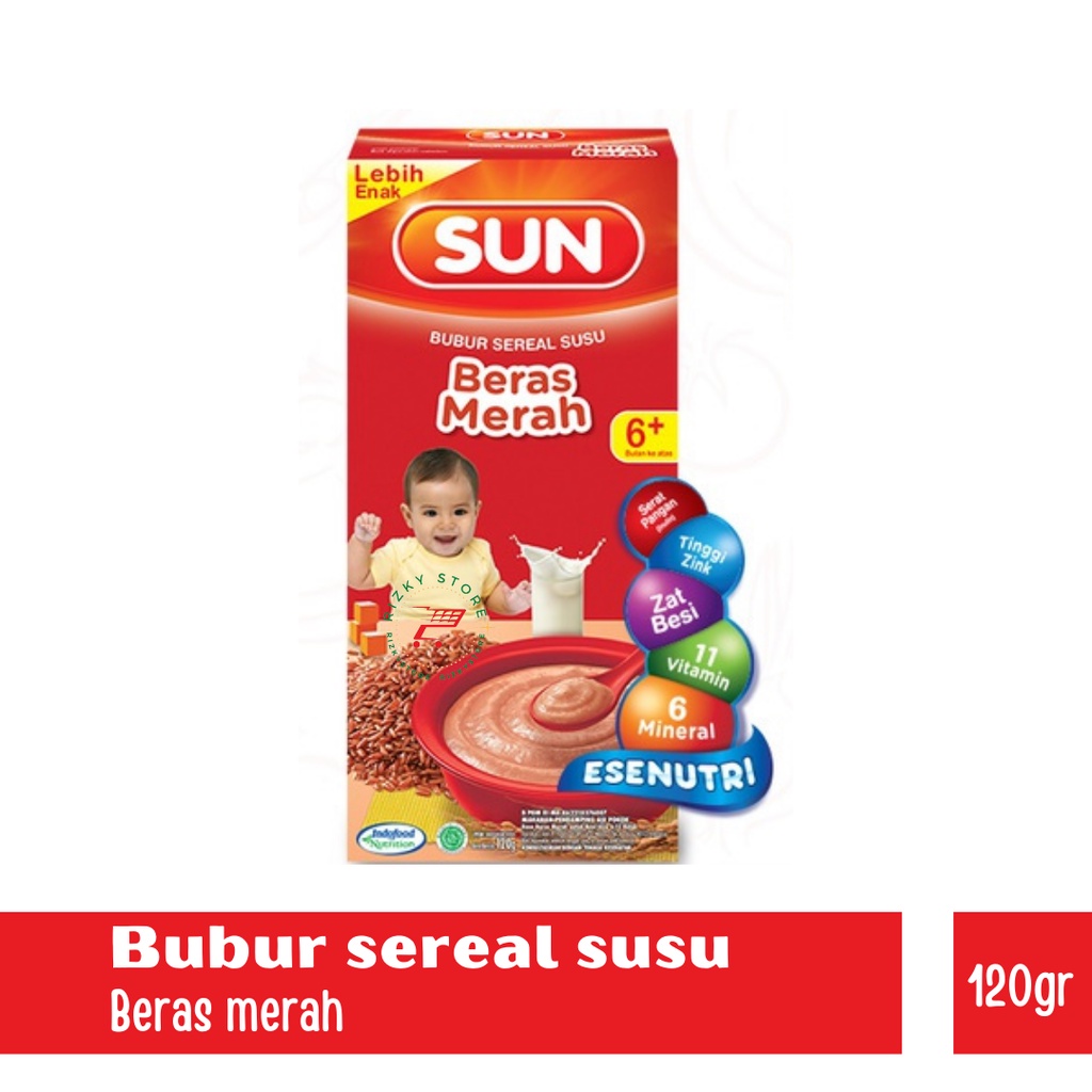 Jual SUN Bubur Susu Sereal Kotak Dan Sachet 120 Gram/7 varian | Shopee ...