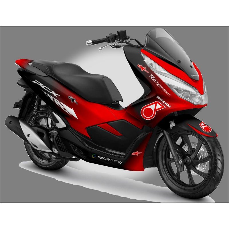 Jual Decal Sticker Variasi Honda PCX 150 Fullbody Costum Motif PETRONAS ...