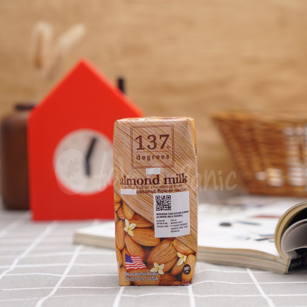 Jual Real Almond milk 180ml - 137 degrees | Shopee Indonesia