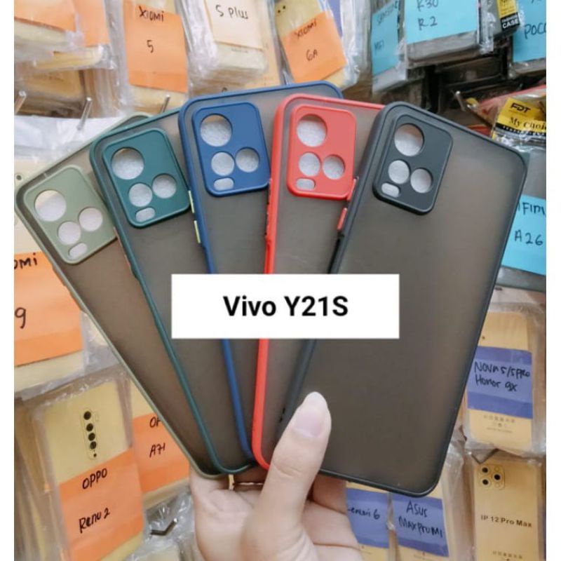 Jual Hybrid matte case Vivo Y21, Y21A, Vivo Y21s, Vivo Y21T, Vivo Y33s, Y33T Frosted Matte Case ...