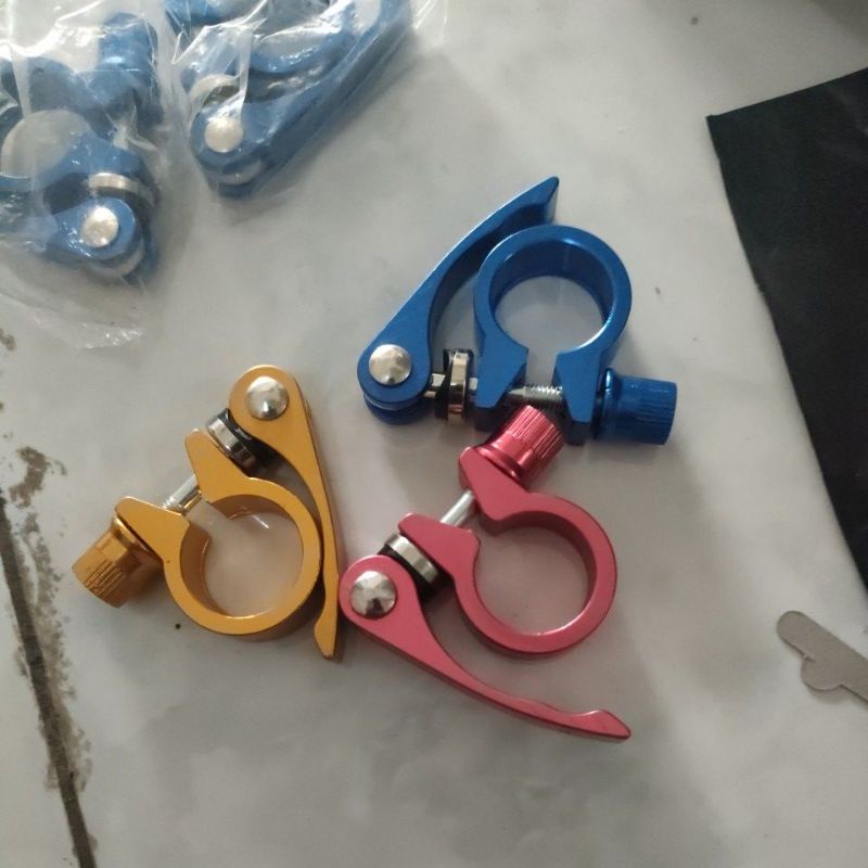 Jual Seat Clamp Klem Tiang Sadel QR Quick Release Alloy Sepeda. 22.2 mm ...