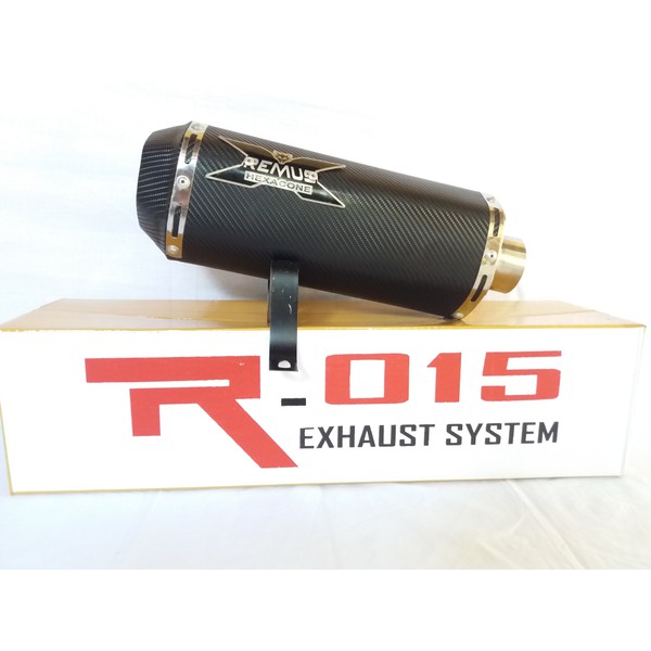 Jual Knalpot Remus Hexacone Carbon Slip On Ninja 250 - Z250 - R25 ...