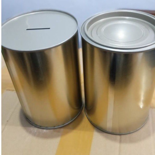 Jual Celengan Kaleng Polos Buka Tutup Bawah (Ukuran L) | Shopee Indonesia