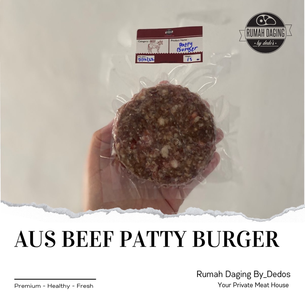 Jual AUS BEEF PATTY BURGER | DAGING BURGER SAPI AUS | Shopee Indonesia
