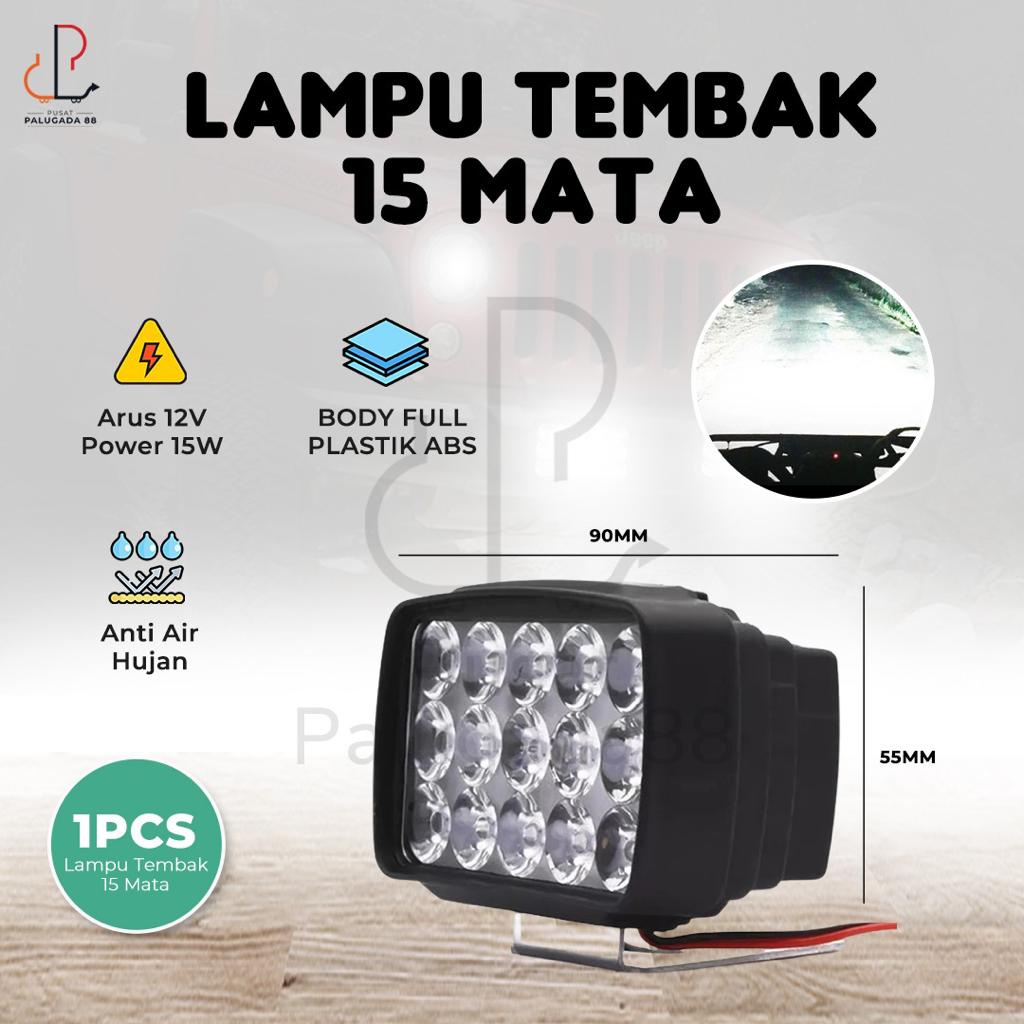 Jual Lampu LED Bar Tembak Sorot Motor Mobil Laser Gun Worklight 15 ...