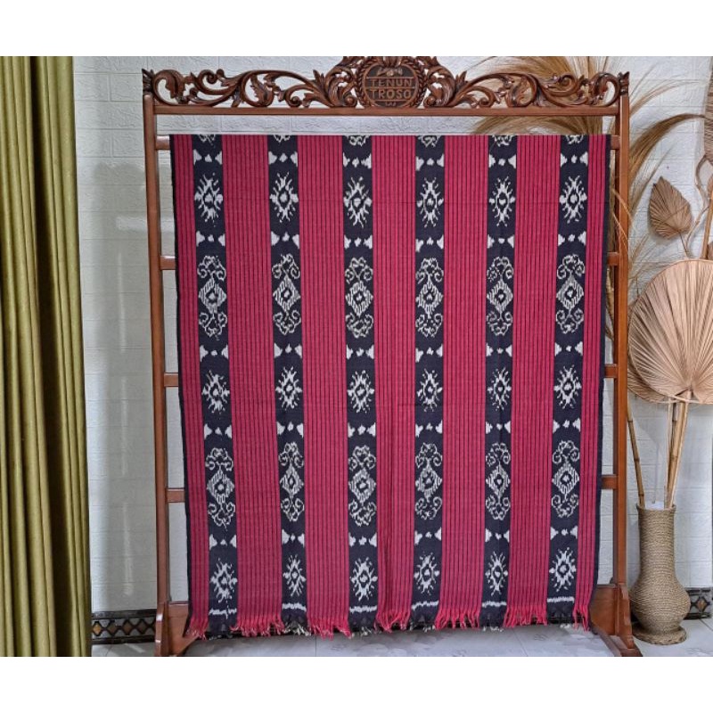 Jual Kain Tenun Blanket Tenun Troso Kain Tenun Jepara Tenun Etnik Motif Nusantara | Shopee Indonesia