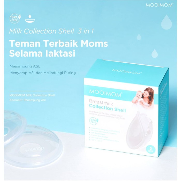Jual PENAMPUNG ASI MOOIMOM BREASTMILK COLLECTION SHELL | Shopee Indonesia
