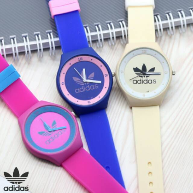 Jual Jam Adidas Logo Rubber 60rb/buah, diameter 3,2cm | Shopee Indonesia
