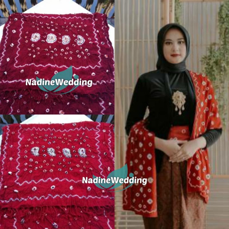 Jual Selendang Jumputan / Selendang Kebaya | Shopee Indonesia