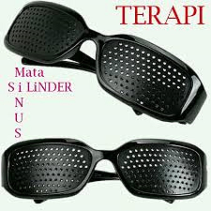 Jual Kacamata terapi pinhole mata minus plus silinder | Shopee Indonesia