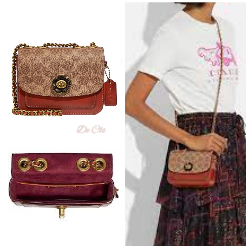 Jual Tas Coach C0829 Madison Shoulder Bag 16 Tan Rust sz 16x12x5cm ...