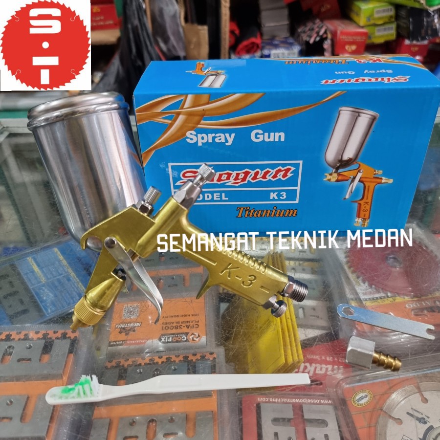 Jual K3 K-3 AIR SPRAY GUN SEMPROTAN ANGIN CAT TABUNG ATAS K3 K 3 SHOGUN ...