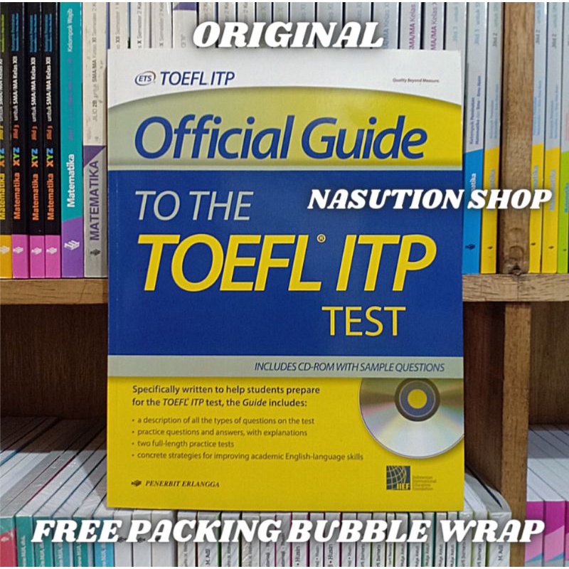 Jual Official Guide To The TOEFL ITP TEST + CD BUKU ORIGINAL Erlangga ...